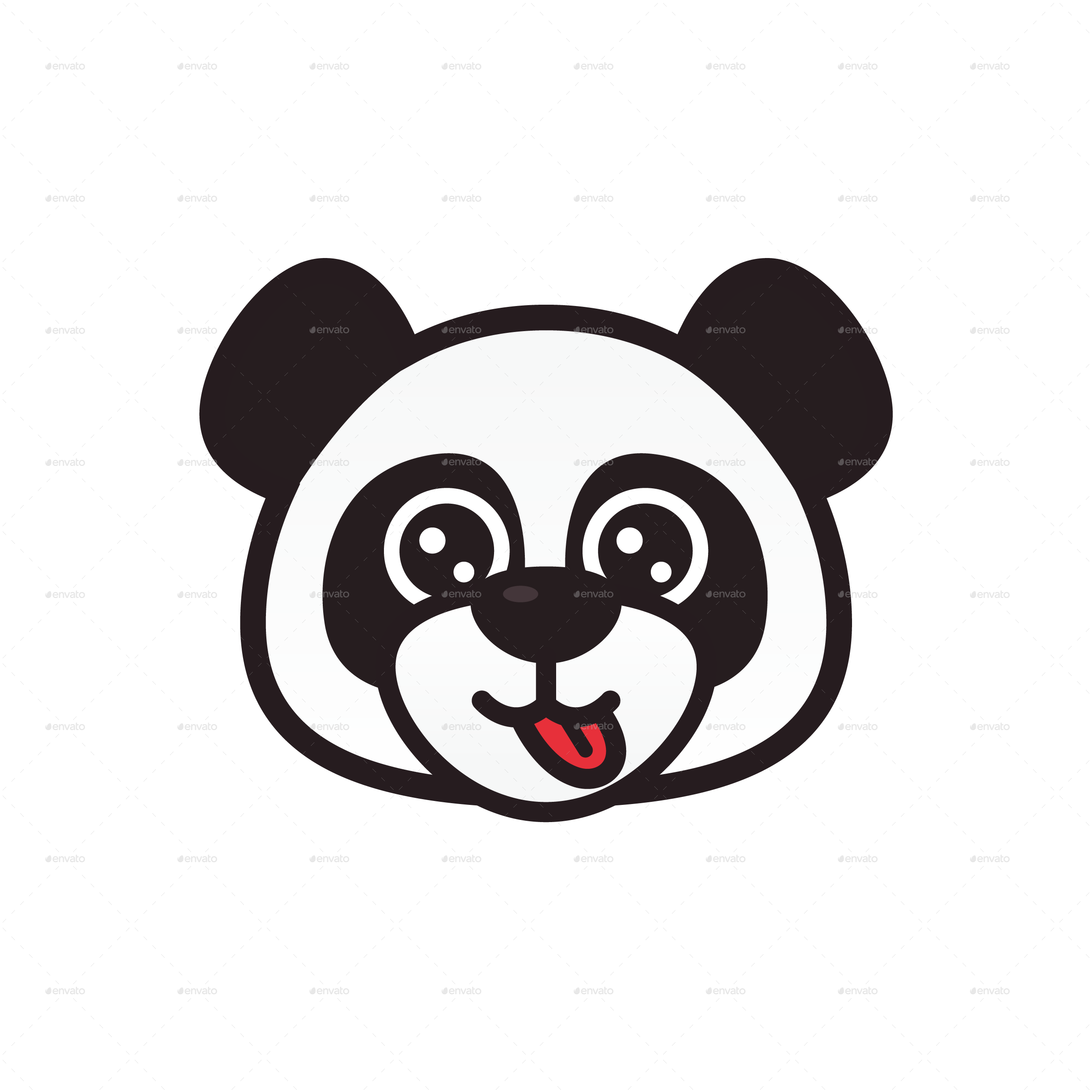 Panda Emoticon, Vectors | GraphicRiver